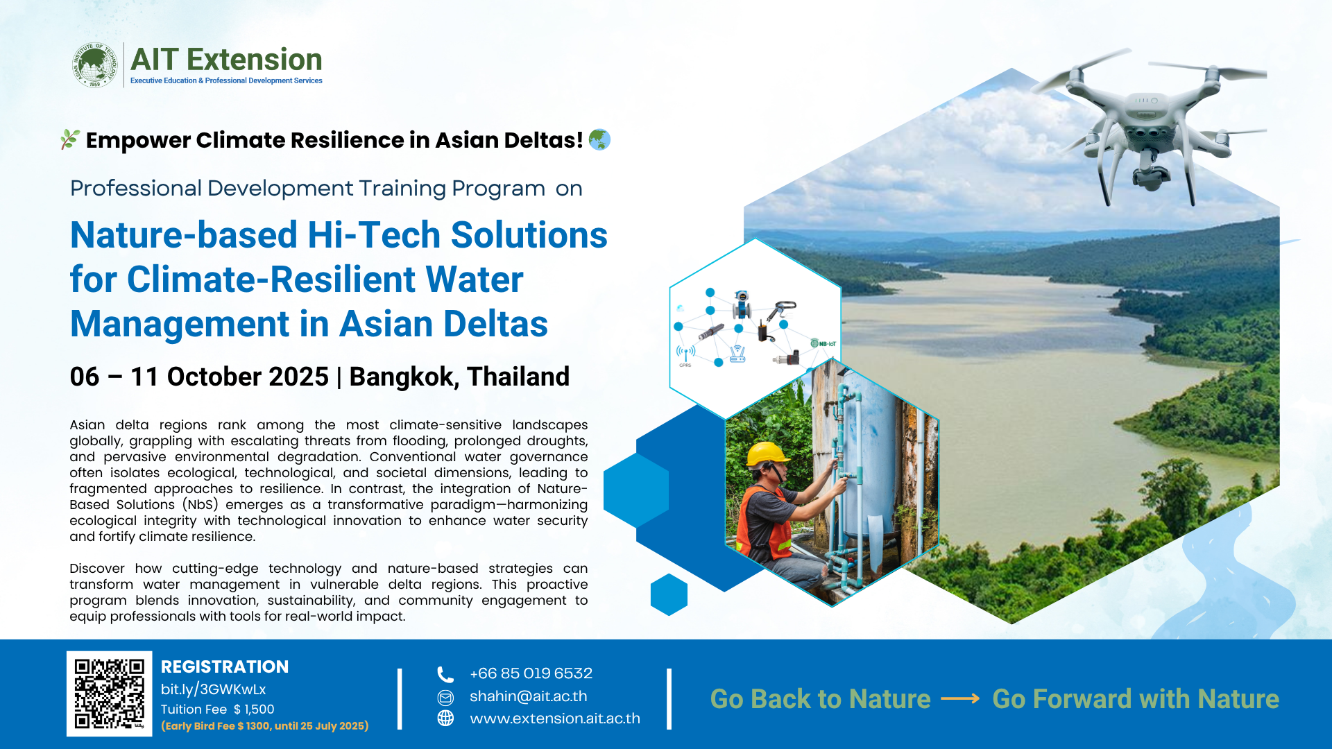 Nature-based Hi-Tech Solutions for Climate-Resilient Water Management | AIT Extension
